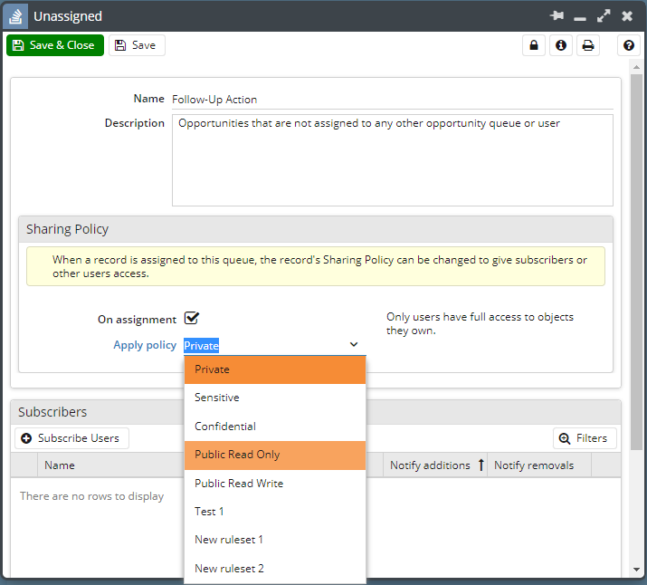 Queues | Workbooks CRM Support